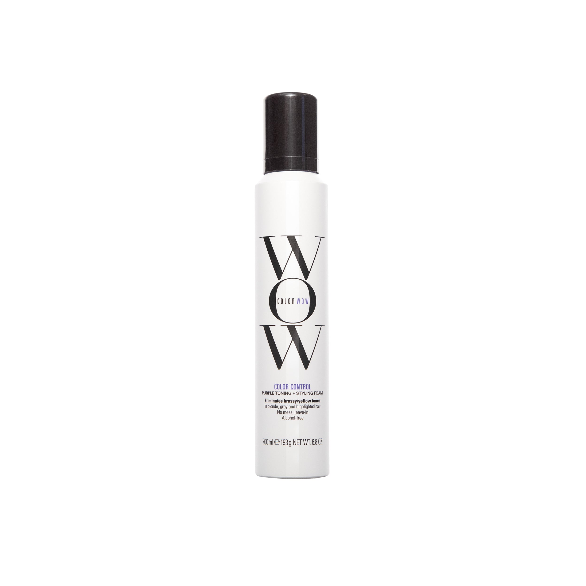Color Wow Color Control Purple Toning and Styling Foam for Blondes ...